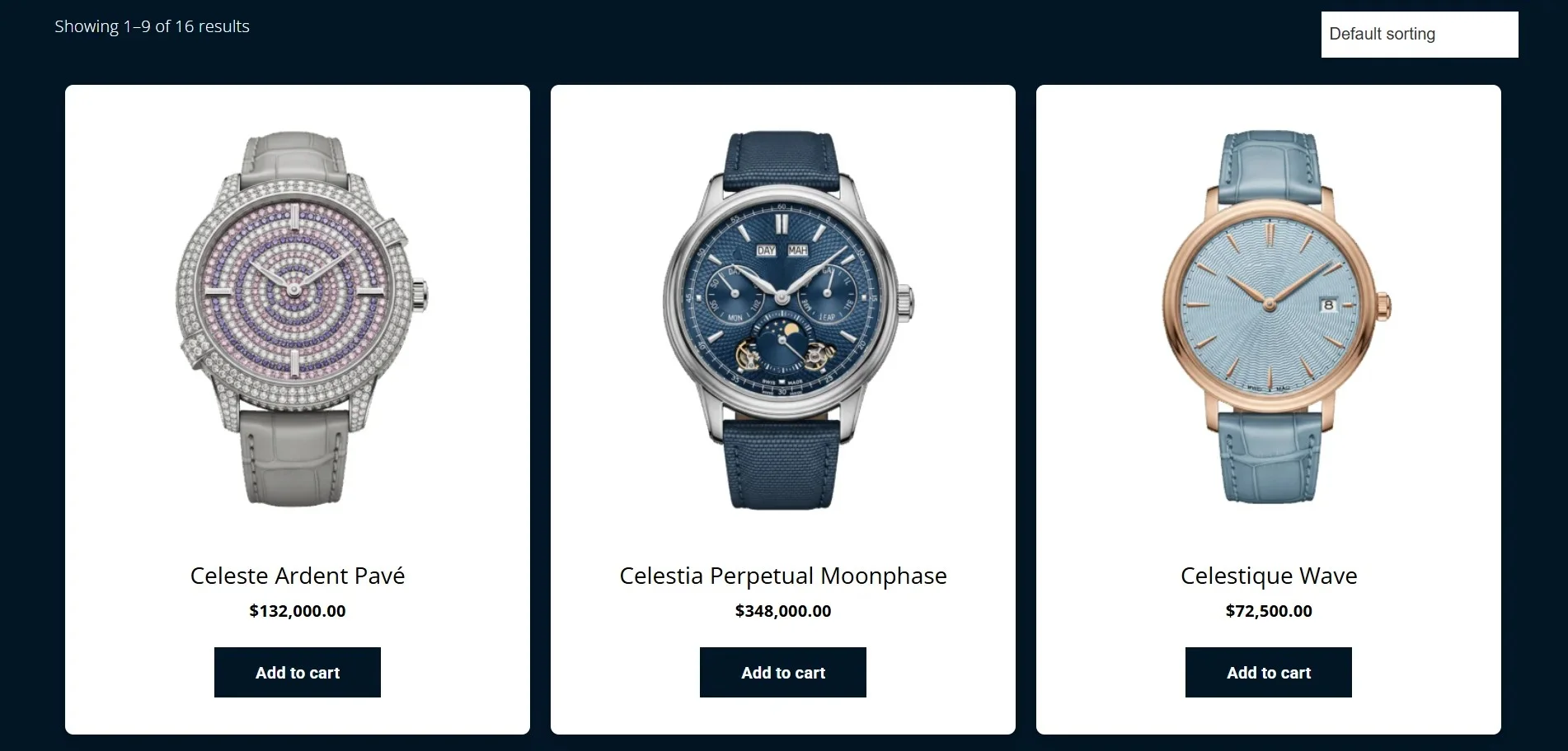 Watch Store WordPress Website Template