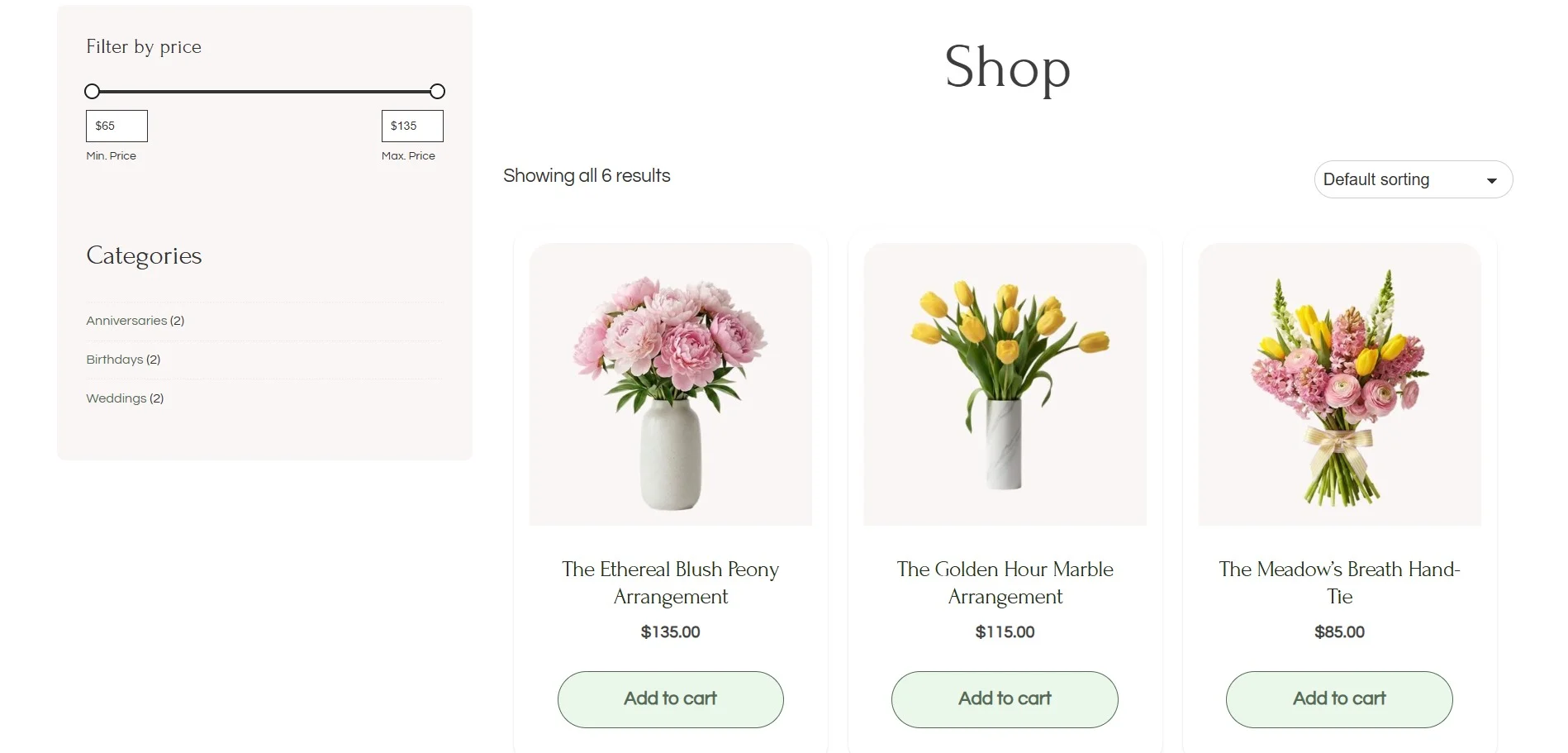 Flower Shop WordPress Website Template