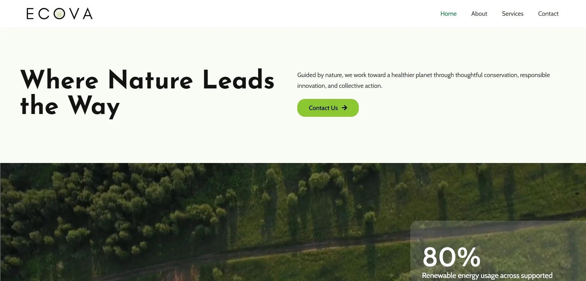 Nature WordPress Website Template