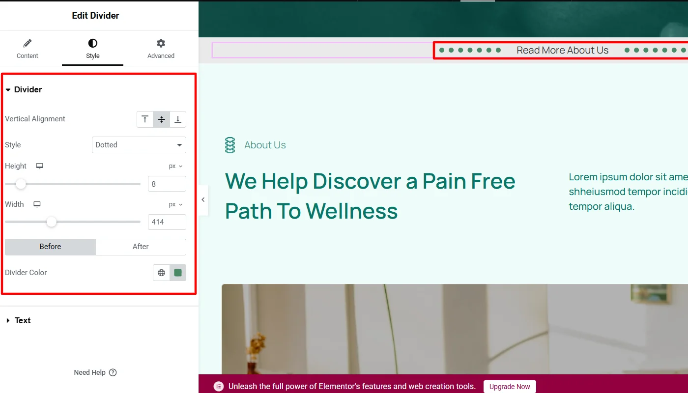 How to Add Divider to Your Elementor Website