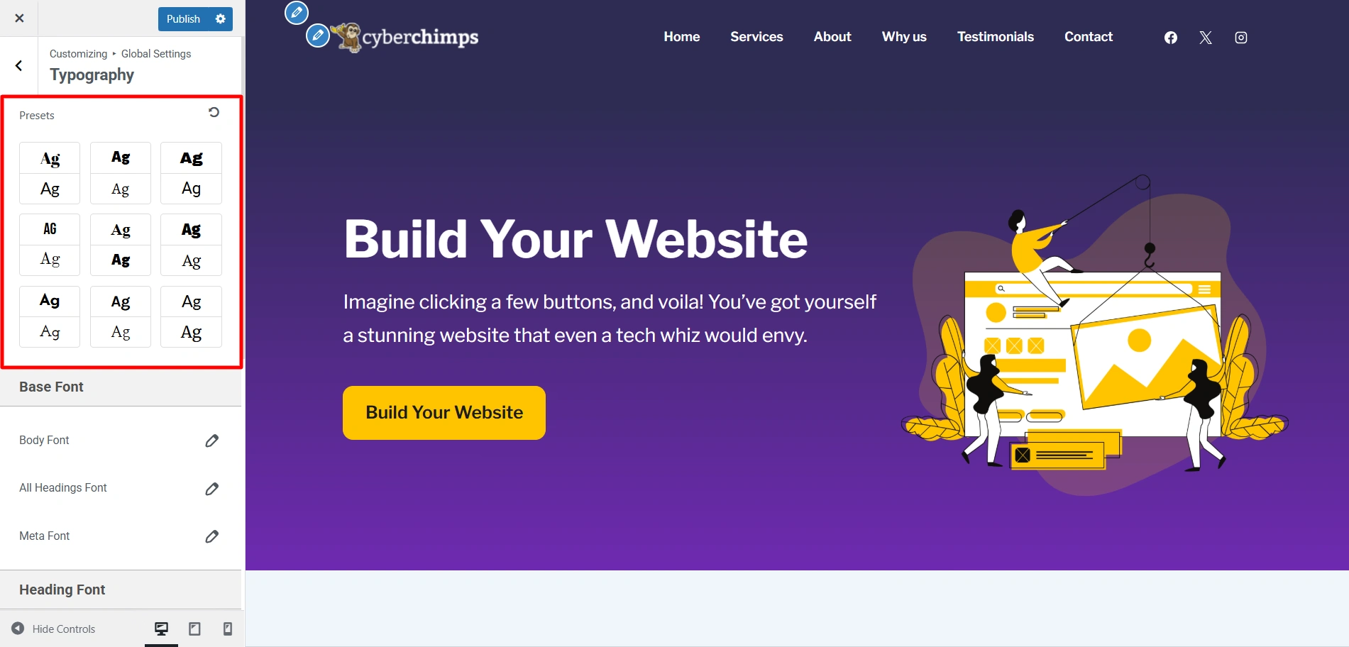 Global Typography Settings in Responsive Theme - CyberChimps