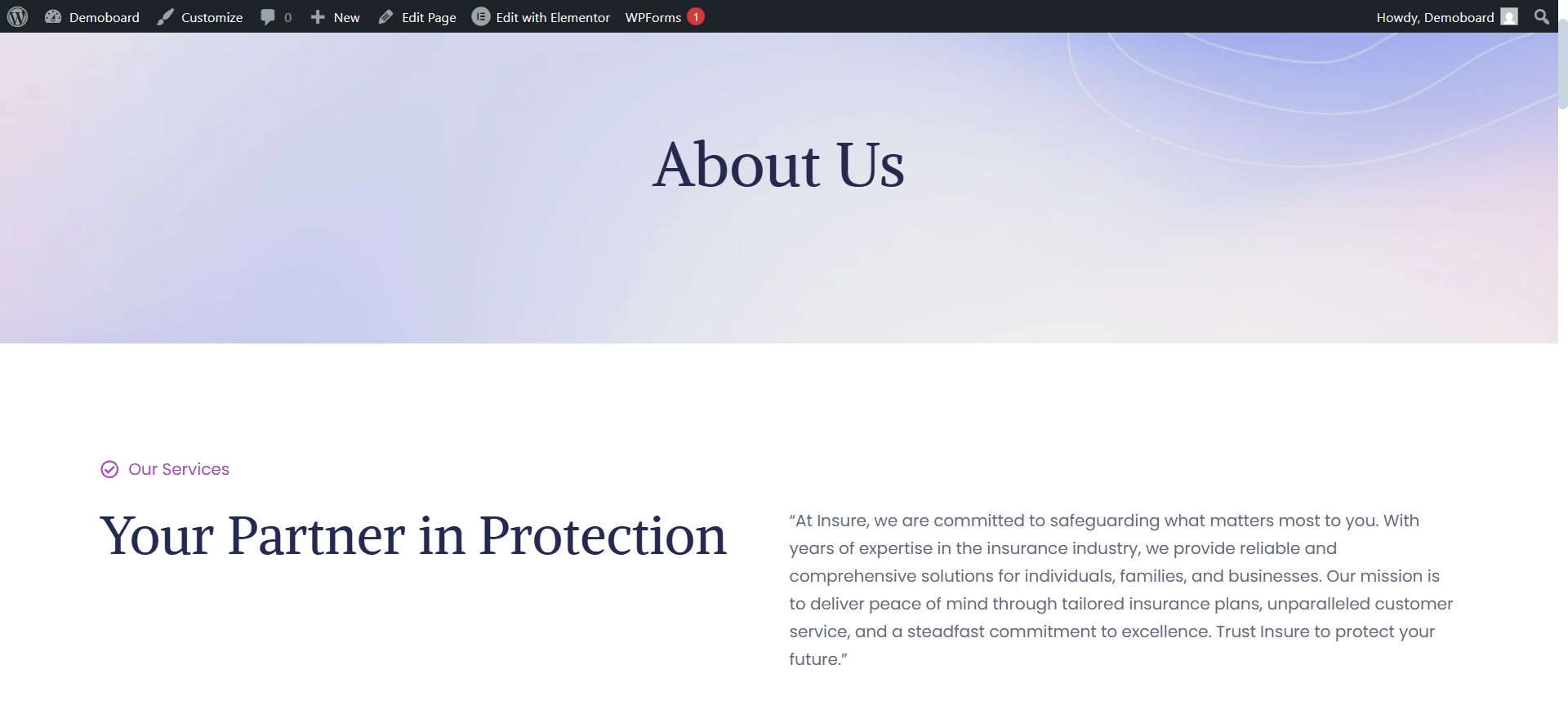 Introducing Insurance Starter Template for Responsive Theme