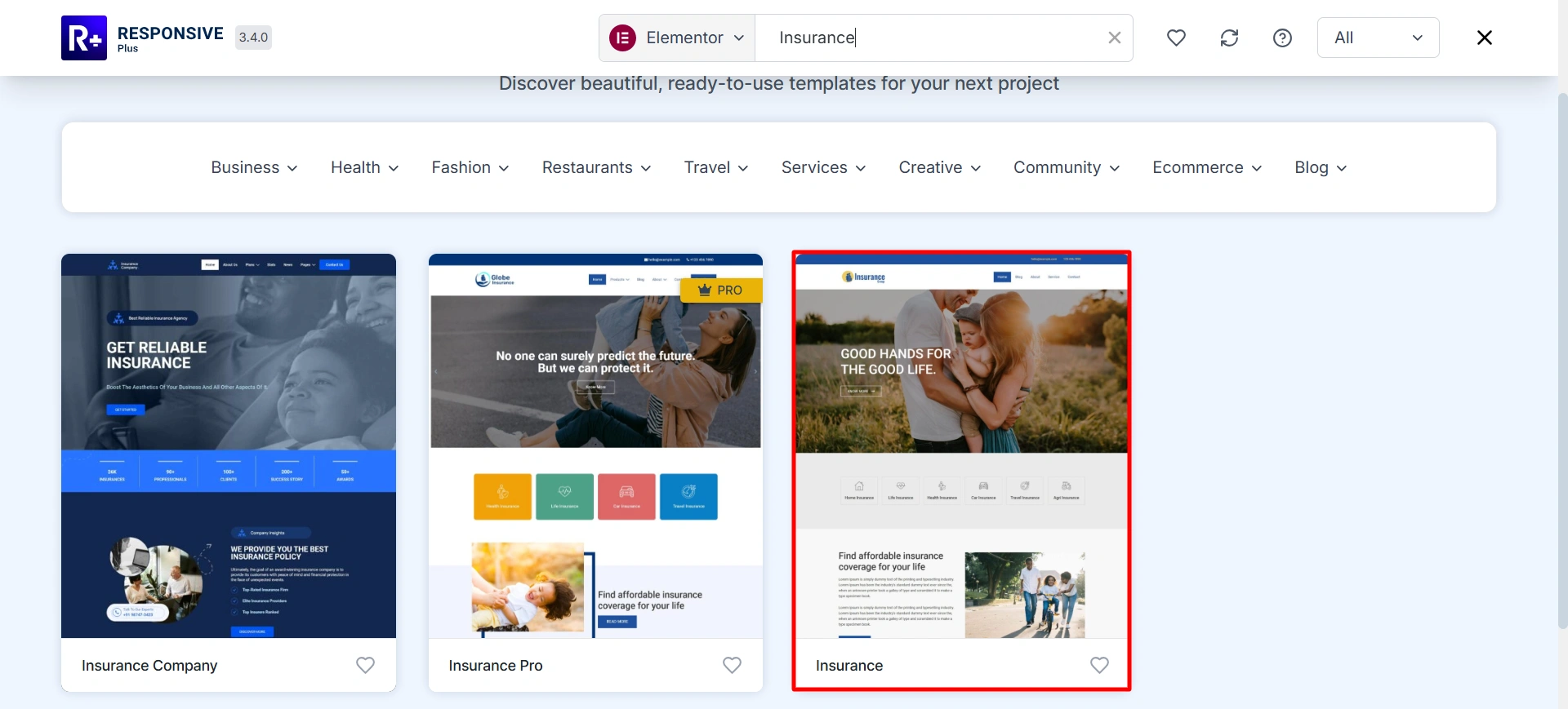 Introducing Insurance Starter Template for Responsive Theme