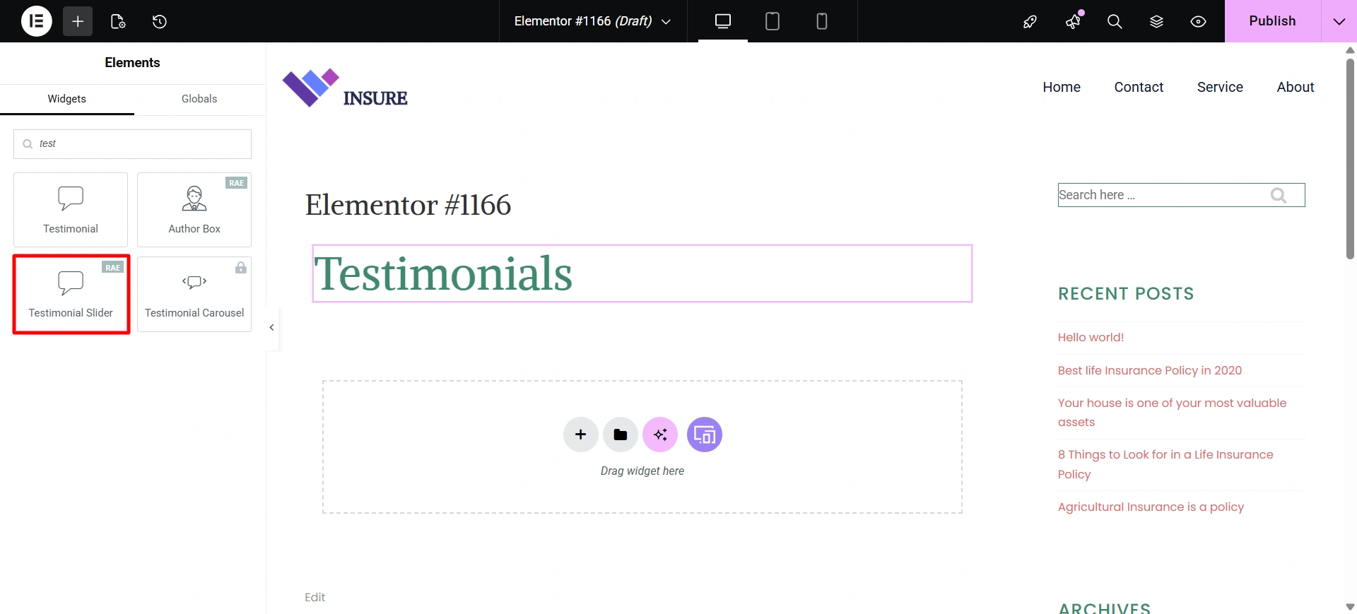 Introducing Insurance Starter Template for Responsive Theme